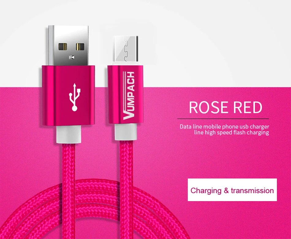 Кабель USB Type-C для iphone 7 Xs MAX 6 plus 7 6s X se ipad 2 mini USB 1m Type C cable, фиолетовый
