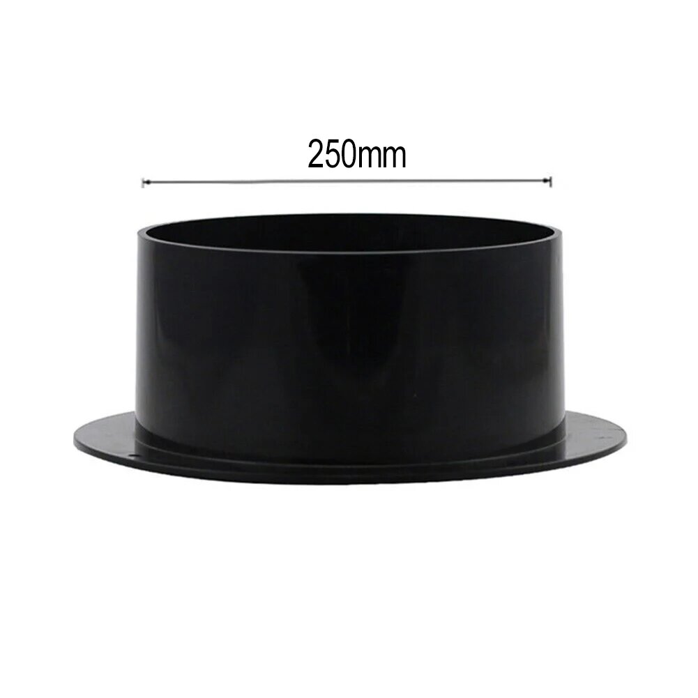 Прямой фланцевый соединитель из АБС-пластика черный 50/150/250 мм 250mm