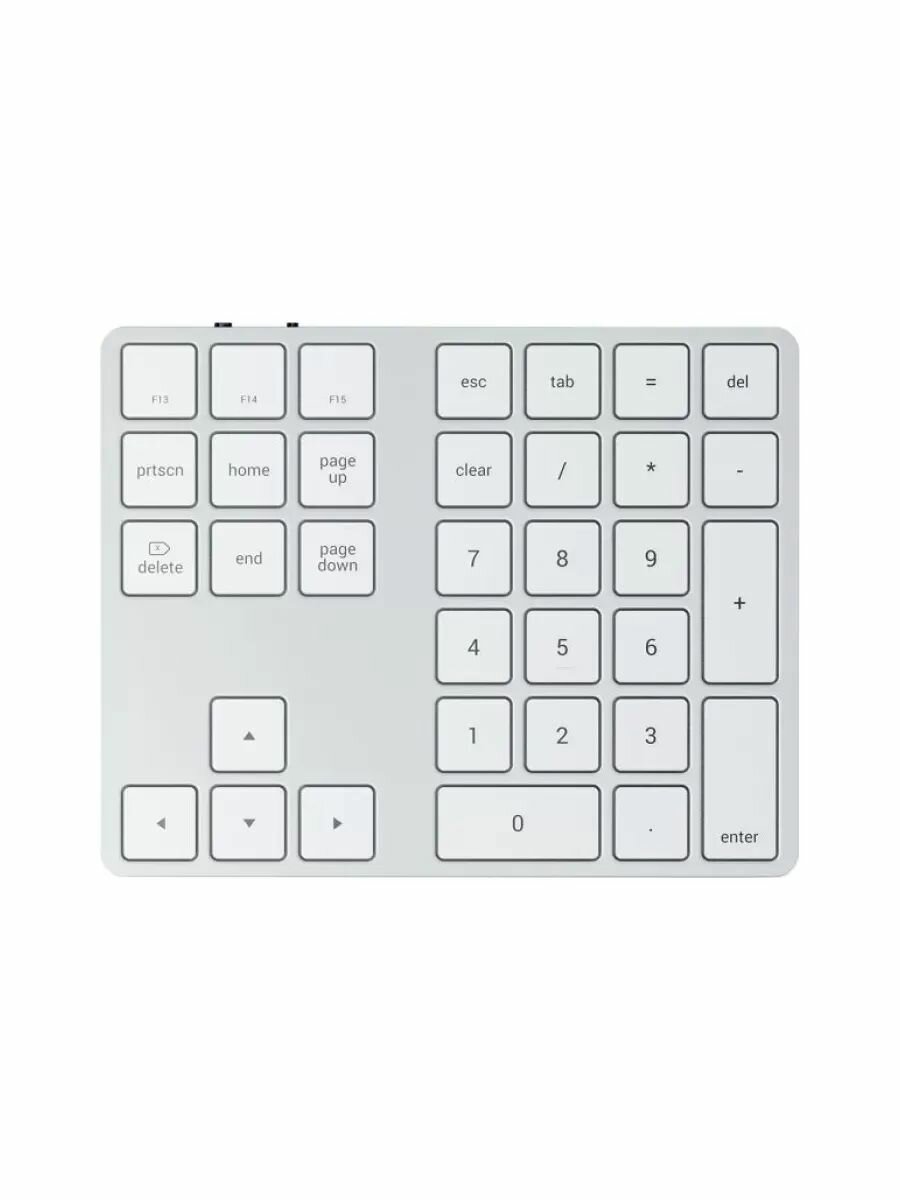 Клавиатура Satechi Aluminum Extended Keypad Bluetooth, клавиши - 34 шт.