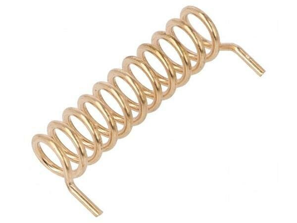 Антенна LINX TECHNOLOGIES ANT-433-HETH, RF, 1,9 дБи, 50 Ом, 418-458 МГц, -40-80 градусов, Vswr 2, золотой, 1 шт
