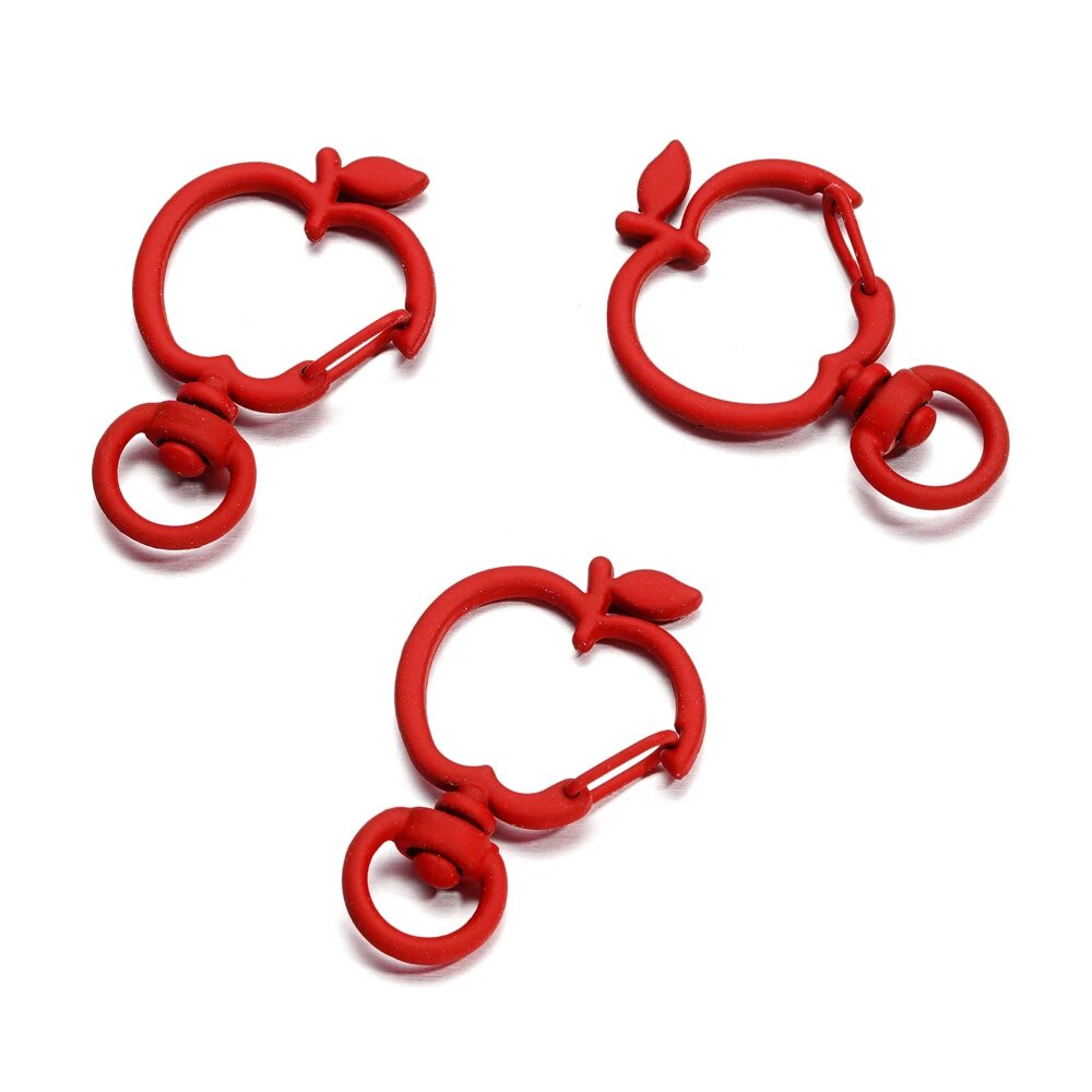 Металлические застежки-карабины St.kunkka, 5 шт. Красный, Red