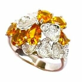 Кольцо тонкое, серебро, 925 проба, родирование, фианит