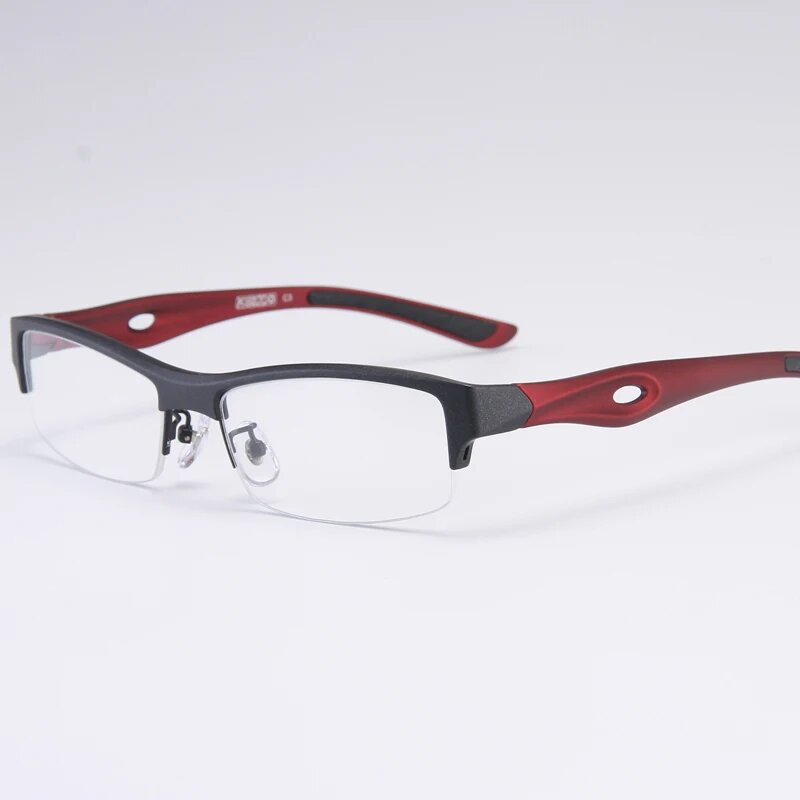 Спортивные очки BCLEAR Black red, полуовальные