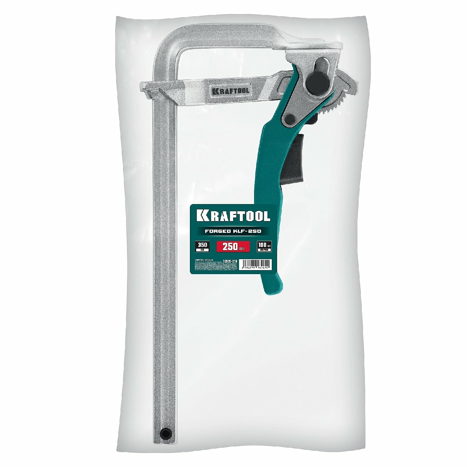 Струбцина быстрозажимная KRAFTOOL 250/100 мм сила сжатия 350 кг