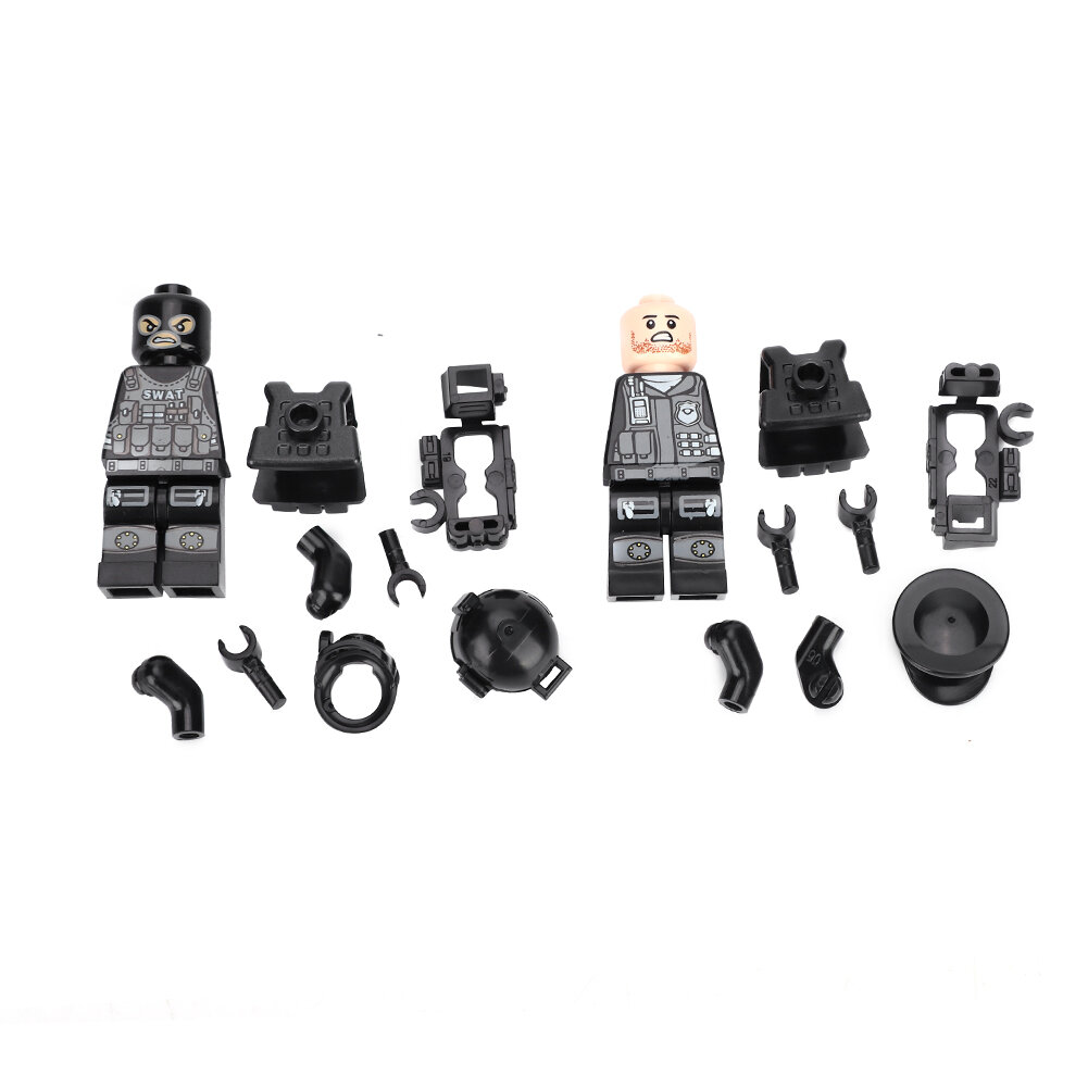 Набор из 12 фигурок солдат спецназа, армейские конструкторы.