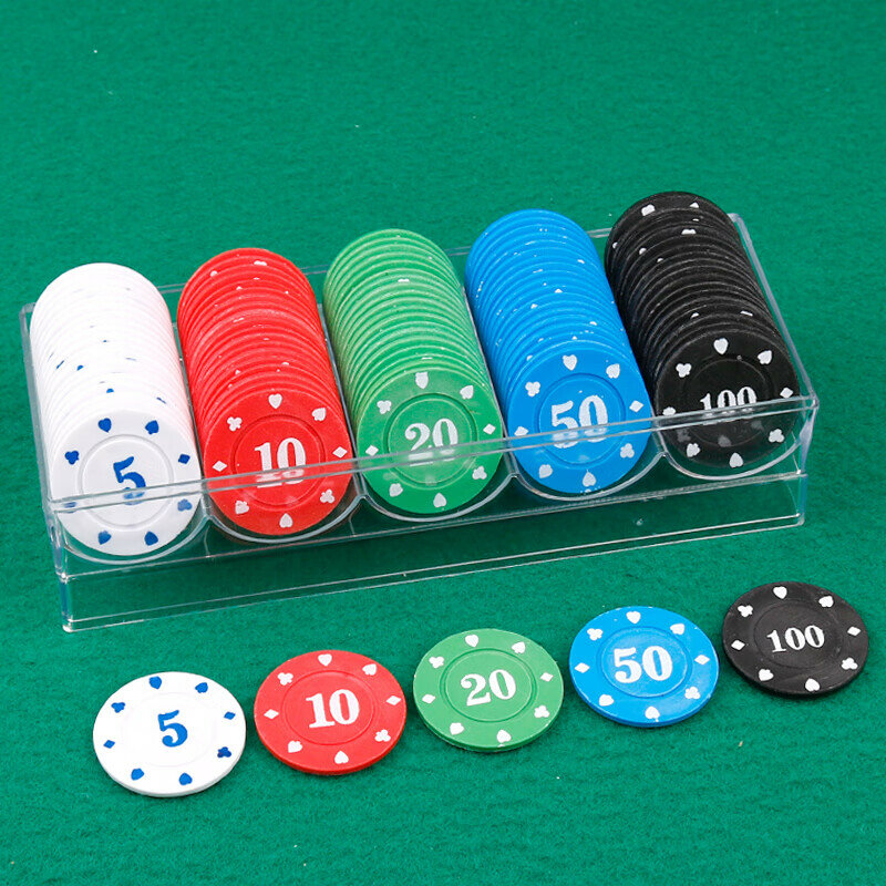 Zihu Poker Chip Set, Texas Hold'em Chips, Card Game Chips, Mahjong Chips, Specialized for Card Rooms, Chip Points, Voucher Coins