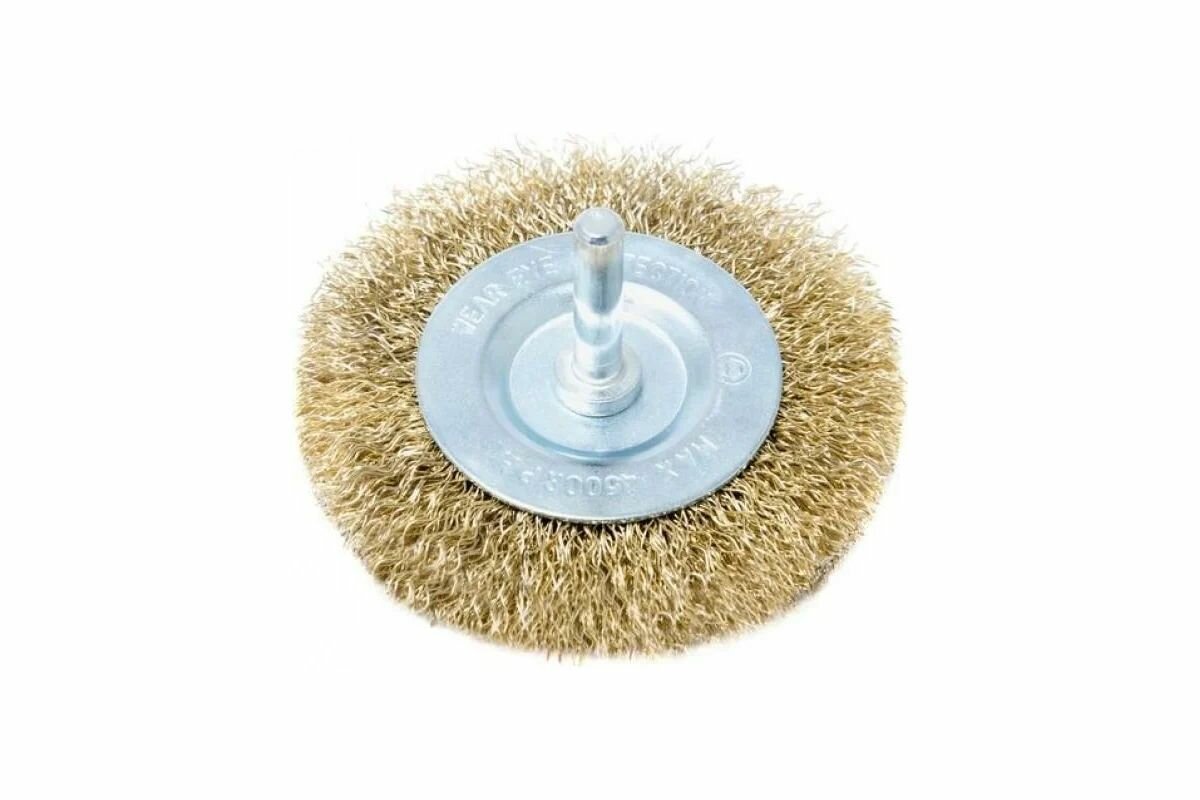 Кордщетка дисковая латунная для дрели 60мм, в блистере FORSAGE