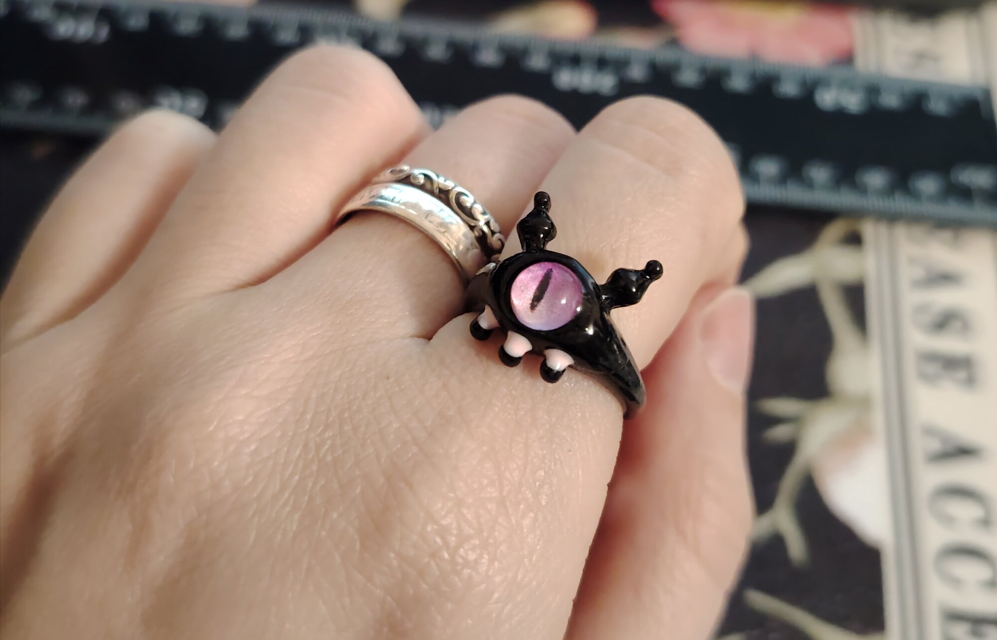 Кольцо-кулон, эпоксидная смола