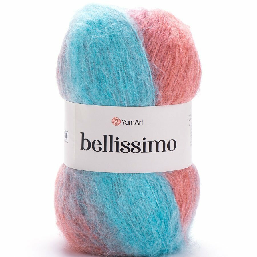 Пряжа Yarnart BELLISSIMO 1408 принт (3 мотка)