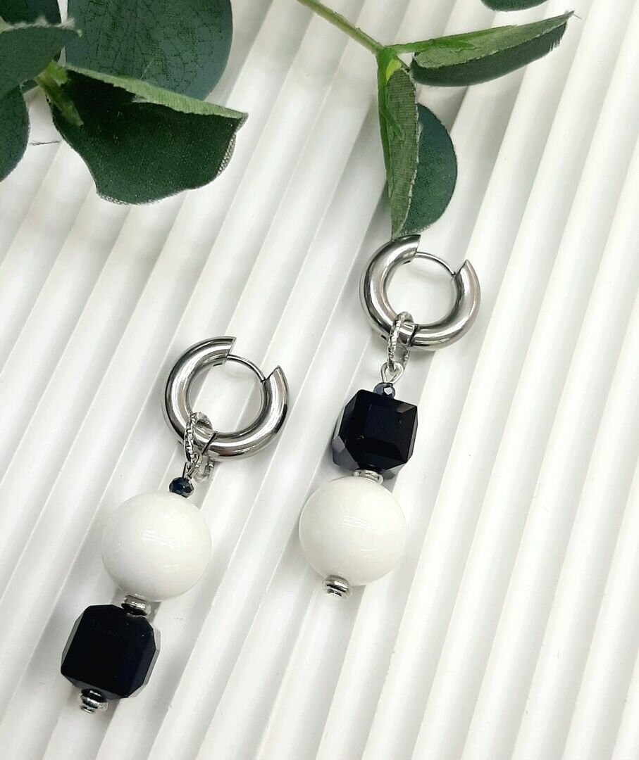 Серьги, стекло