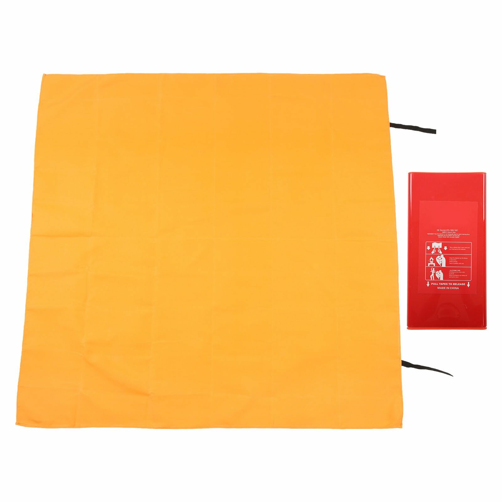 Противопожарное одеяло, антипирен, 1 5x1 5 м, оранжевый