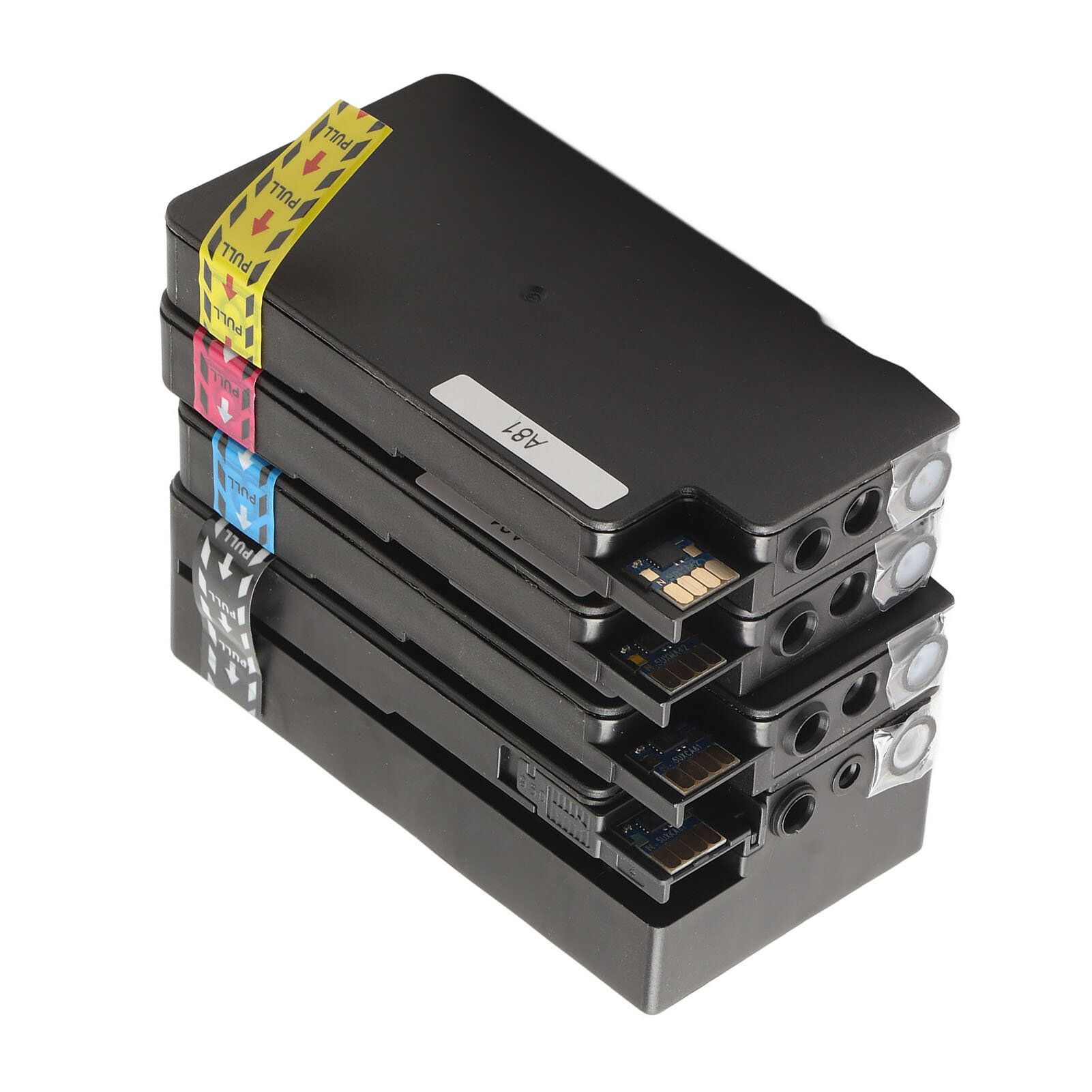 Картридж для принтера с умным чипом Fluent Printing BK C M Y для OfficeJet Pro 8210, OfficeJet 7720 7740, OfficeJet Pro 8710 8720 8730, 4 цвета (черный, голубой, пурпурный, желтый), объем черного 825 страниц, цветных страниц, 5% покрытие, 4 штуки