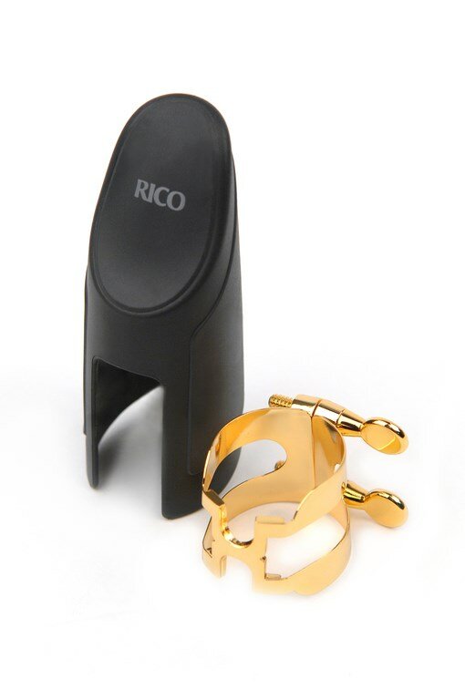 HAS1G H-Ligature Лигатура с колпачком для саксофона альт, позолоченная, Rico