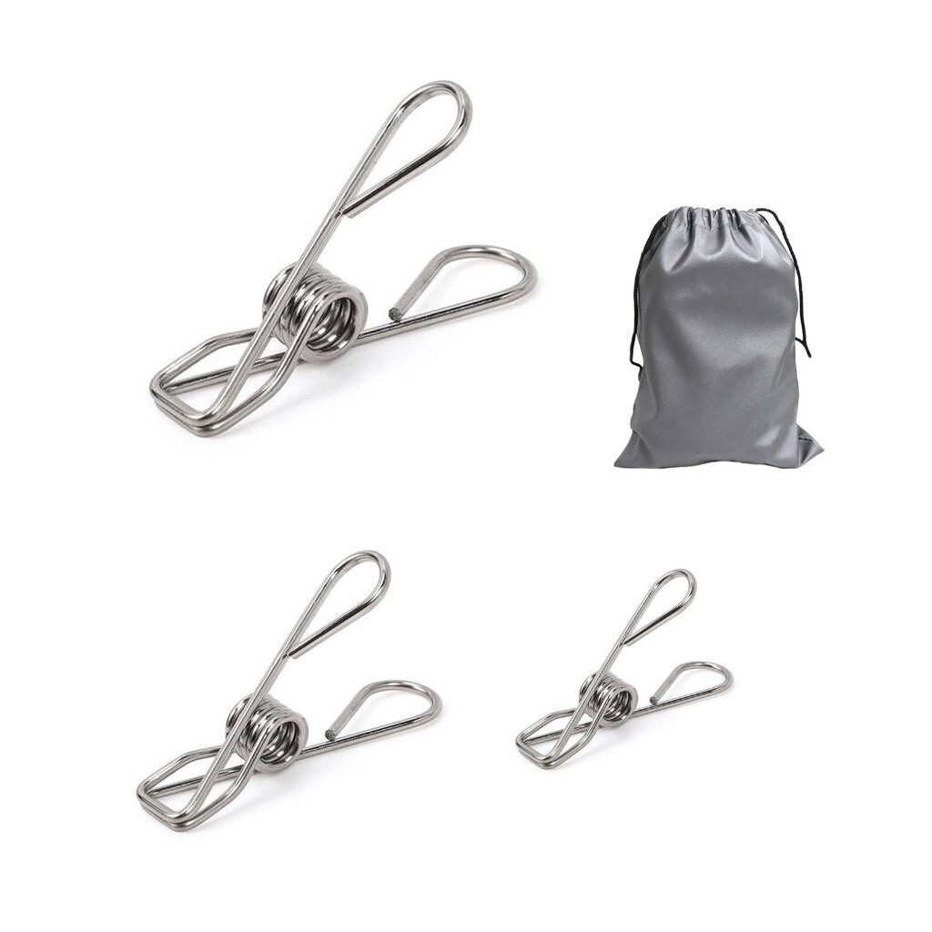 40шт, металлическая прищепка для белья из нержавеющей стали