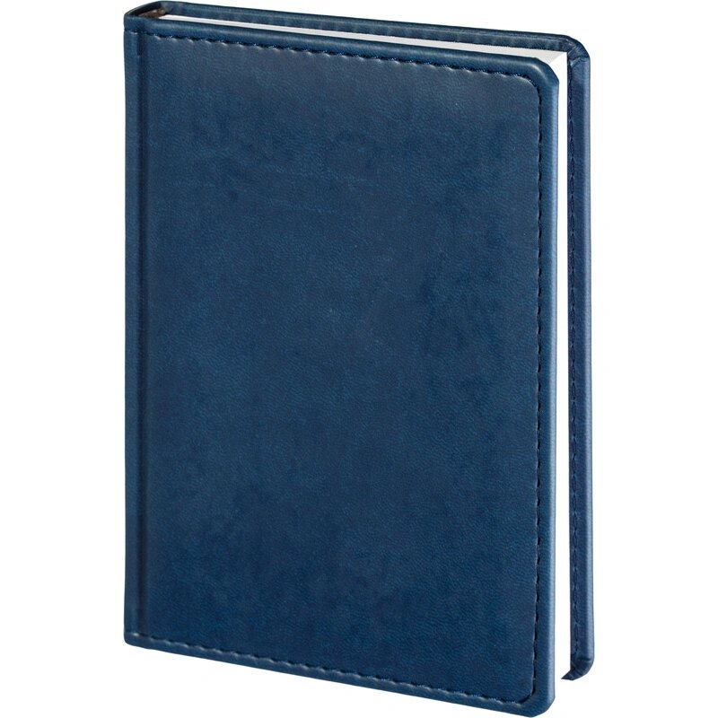 Ежедневник недатированный синий, А6,110х155мм,176л, ATTACHE Сиам