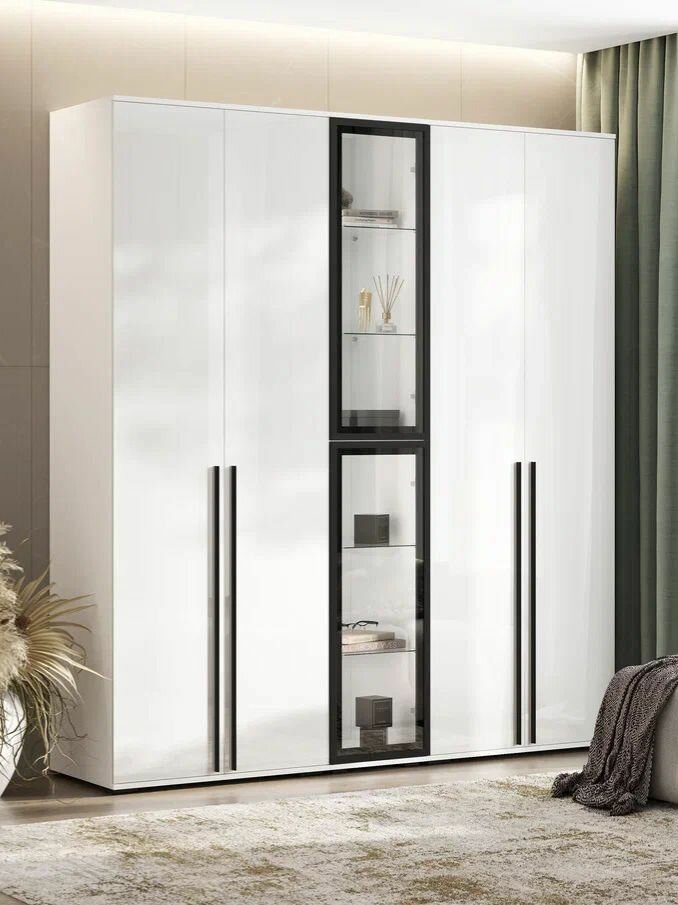 Норд Пенал-стекло (400) с подсветкой (Белый) МИФ