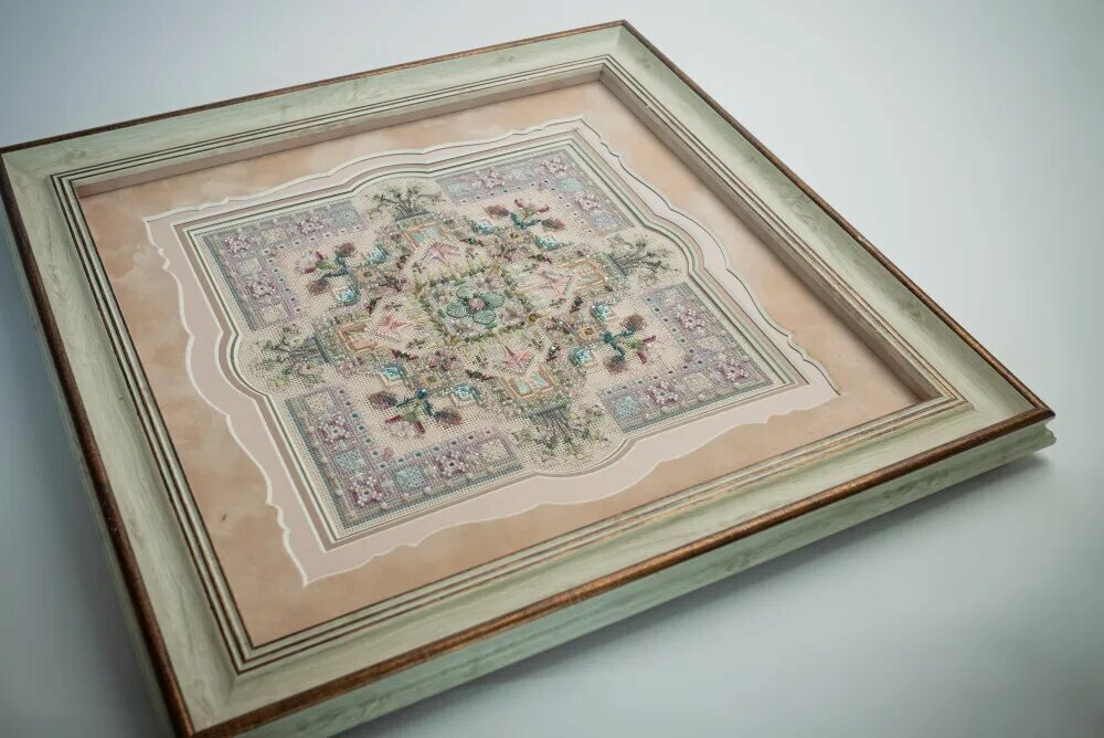 I.MAKE гобеленовая вышивка Сад 1: утренние ирисы, вышивка крестом