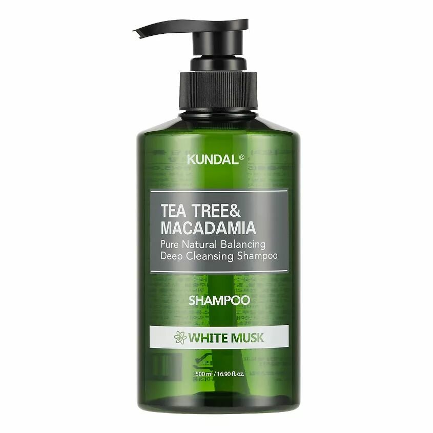 Шампунь для волос очищающий Белый мускус Tea Tree & Macadamia Shampoo, 500 мл