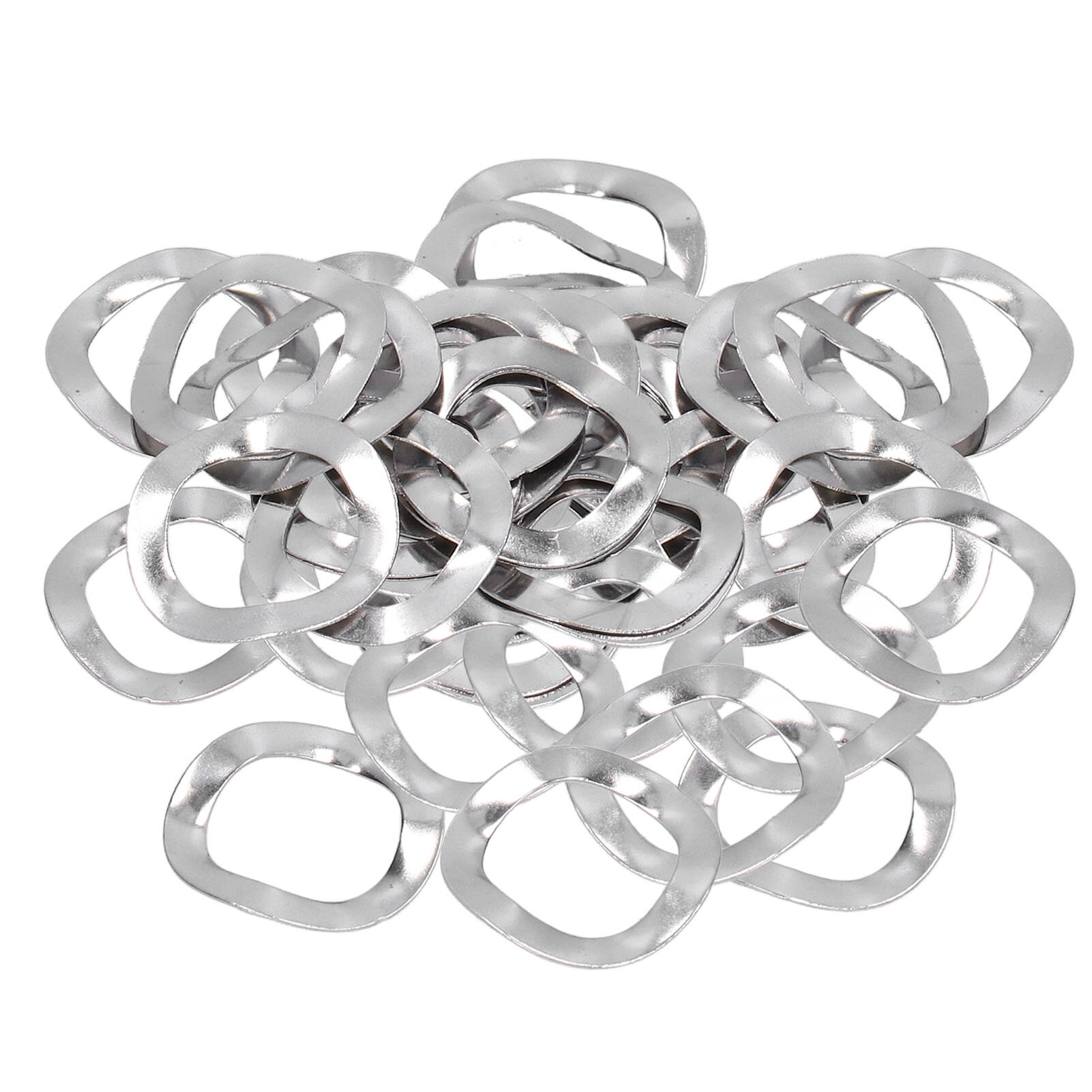 Набор из 100 волнистых шайб, гофрированные волнистые шайбы, крепеж из нержавеющей стали A2 M3