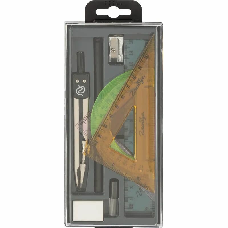 Готовальня Глобус НЧ9-30-60 'Junior', 9 предм, металл, в пласт. пенале