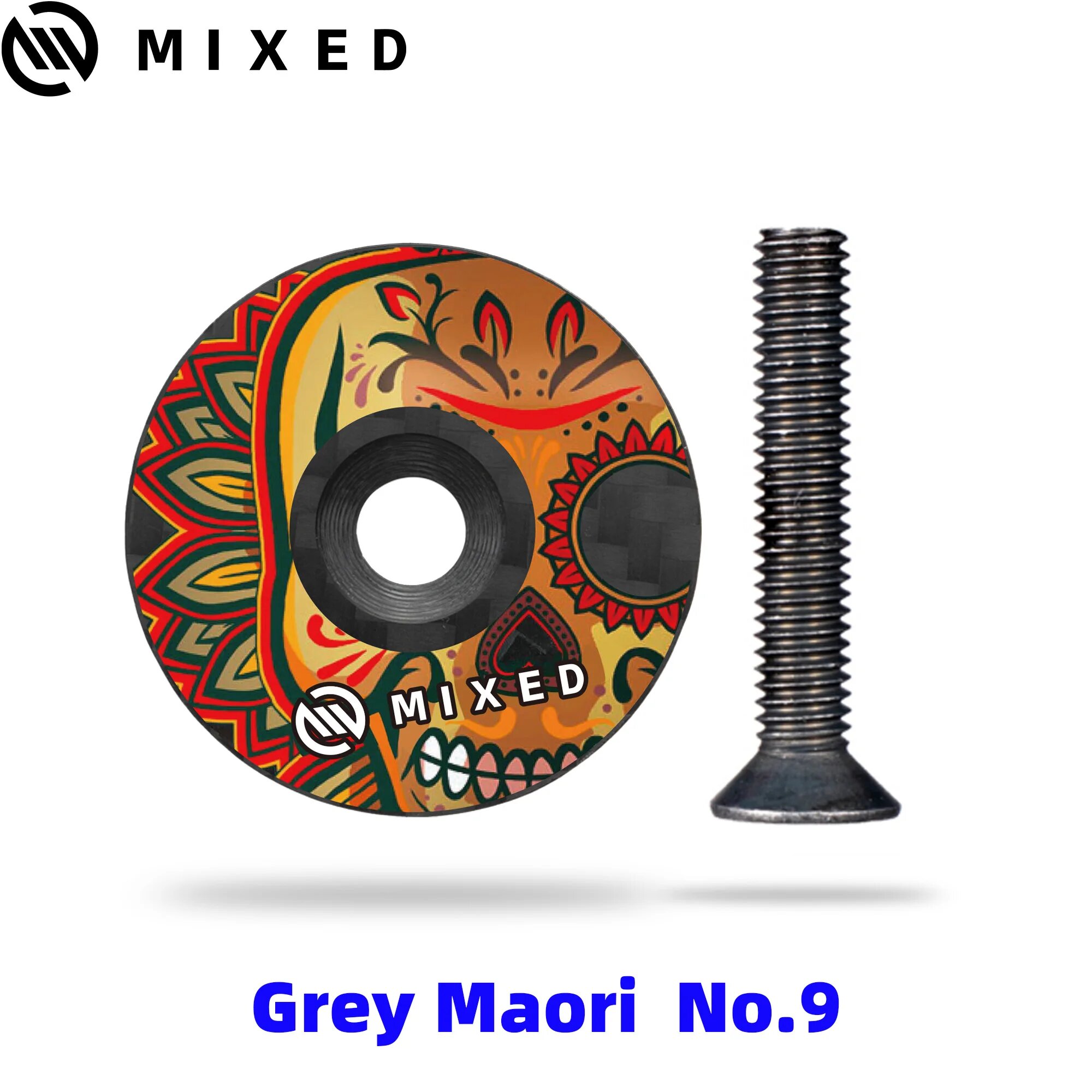 Крышка выноса руля из углеродного волокна для велосипеда Серый, No.9