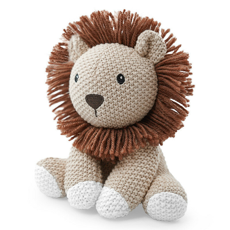 Плюшевые игрушки животное крючком заяц сидячий мягкая игрушка для детей и коллекционеров лев