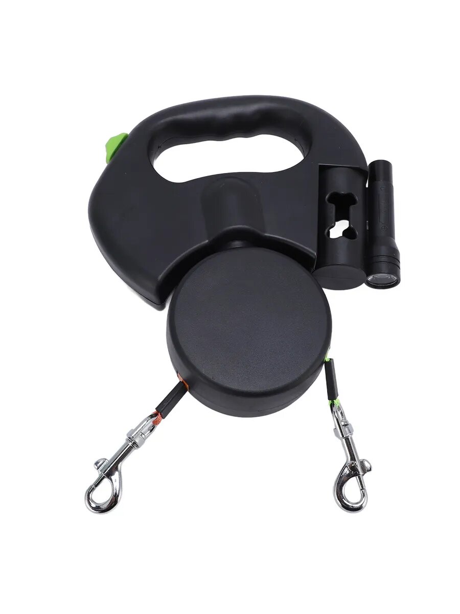 Поводок-рулетка для двух собак, автоматический, устойчивый к