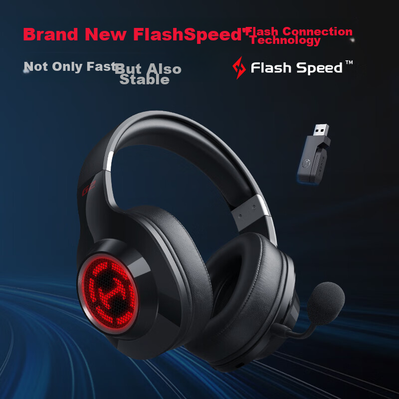 Edifier HECATE G2 Wireless Version, 2.4G Wired Bluetooth Quad-Mode Over-Ear Gaming Headset for PC, E-Sports Wireless FPS Gaming, Delta Earphones with Microphone, Black