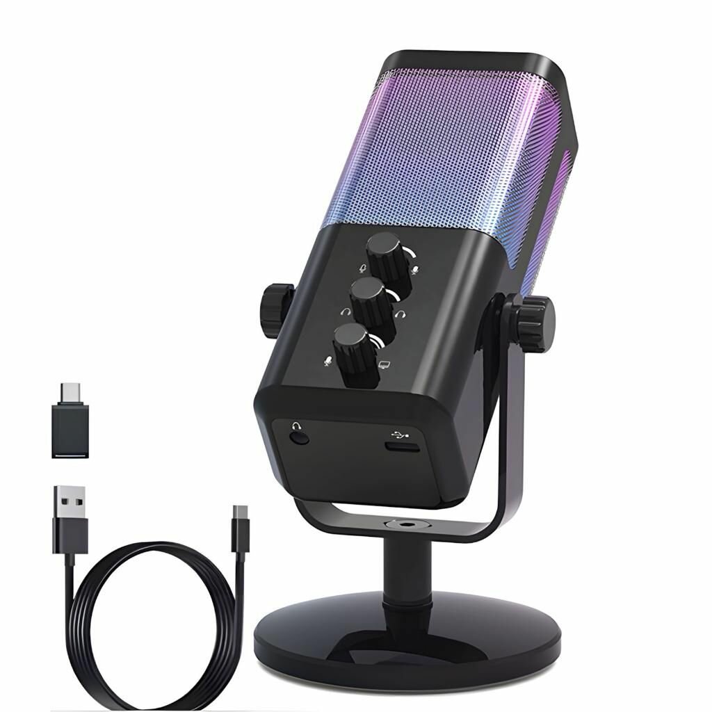 Широкосовместимый микрофон для стриминга, Настольная модель с
