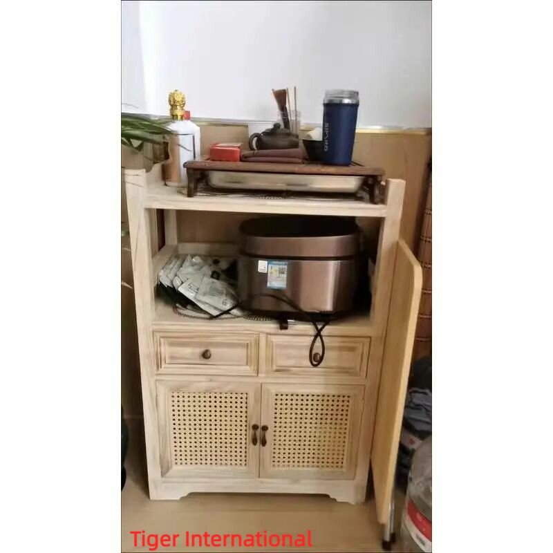 Шкаф для хранения, боковое расположение, массив дерева, цвет жёлтый, 1 полка — фото 1