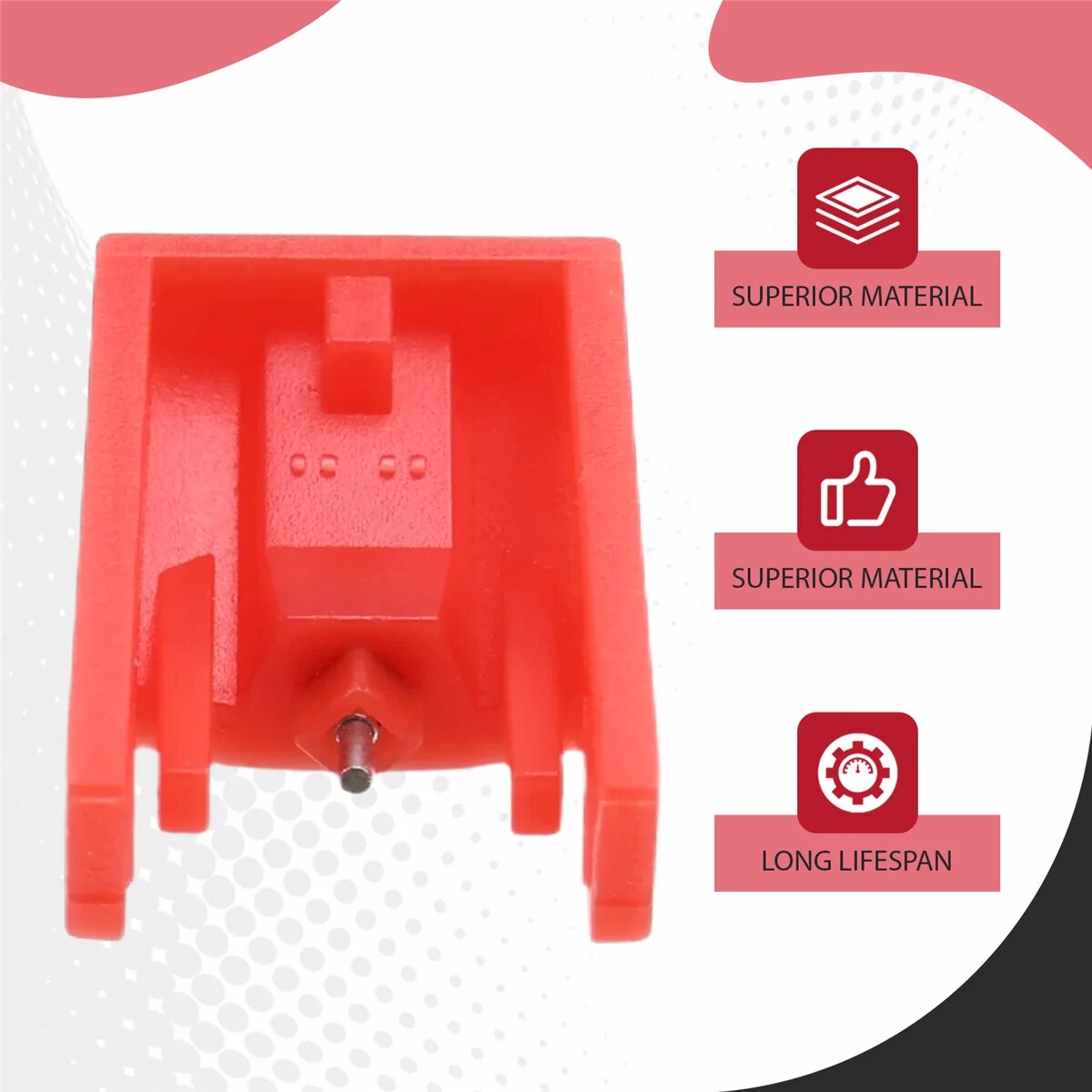 Игла для проигрывателя ST09D NP4 ICT04RS ITTUSB ICT04 красного цвета