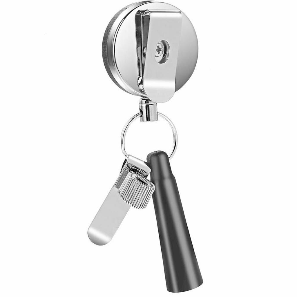 Ручка-брелок из АБС-пластика с нержавеющей сталью и силиконом, выдвижная, 70 см, Тип 3