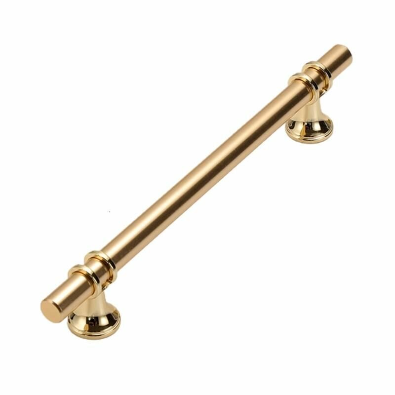 Ручка для шкафа золото-черная, Золотой - 160mm