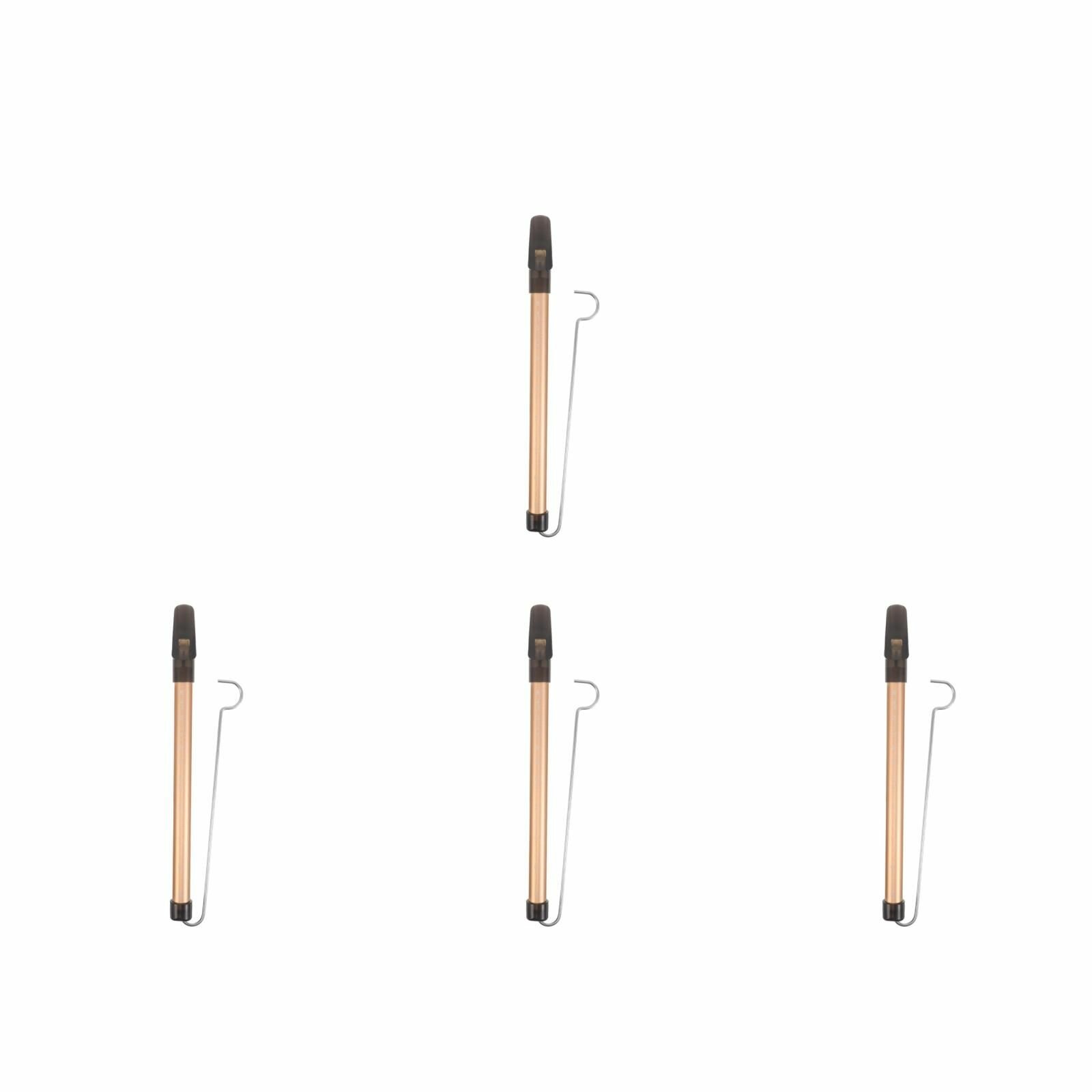 Комплект из 4 золотых свистков с ползунком из металла, музыкальный инструмент для дома