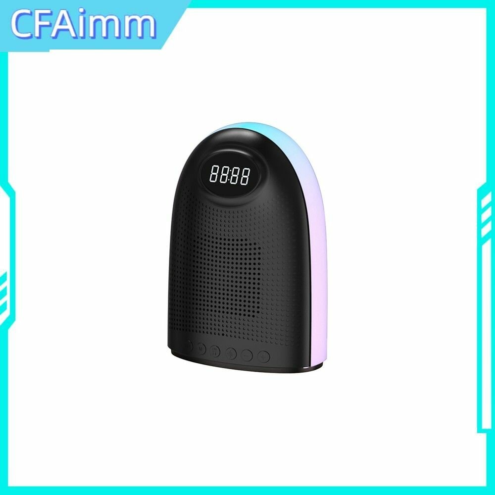 Беспроводной Динамик Bluetooth с Цветным Дисплеем Радио Будильник для Дома Black