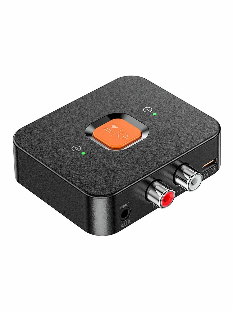 Адаптер Bluetooth 6.0 для аудио с разъемами 3.5 мм и RCA, беспроводное стереоподключение для усилителя, телефона, консоли, микшера.
