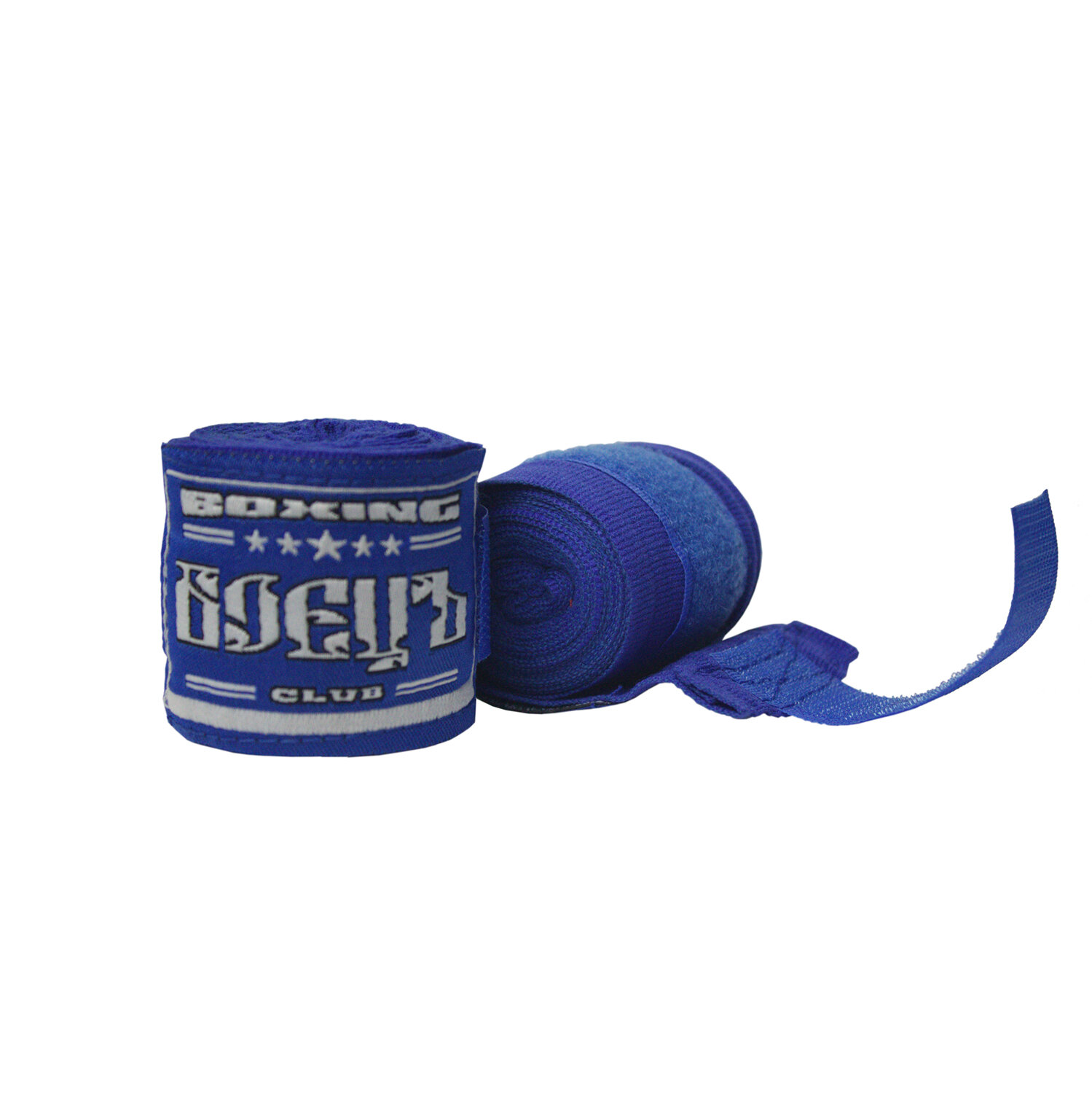 Бинт боксерский Боецъ Bme-42, застежка-липучка, 2.5 м, 2 шт, синий