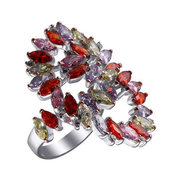 Кольцо, серебро, 925 проба