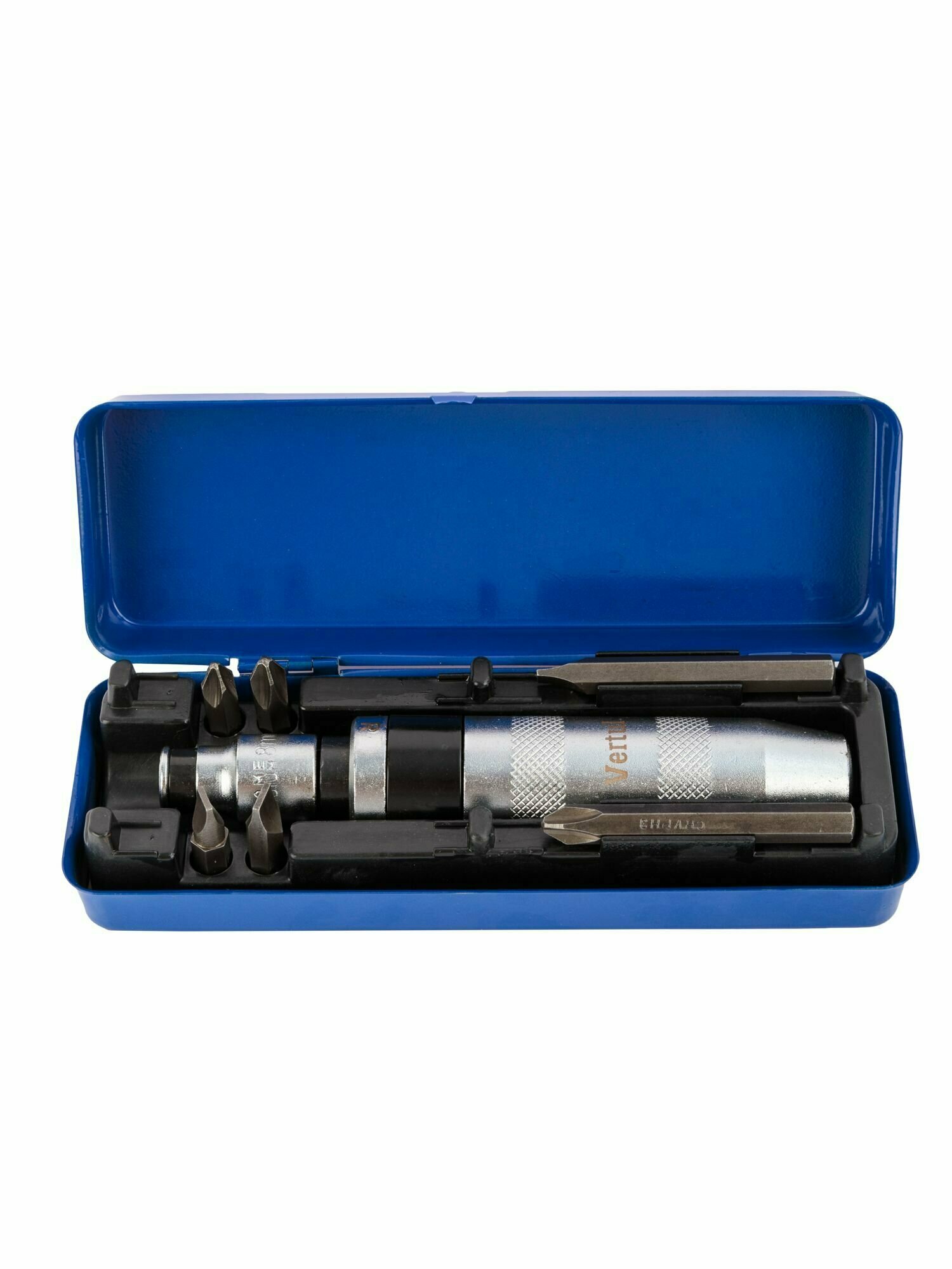 Ударная отвертка VERTUL VR50212, с комплектом бит, SL/PH1, со сменными битами