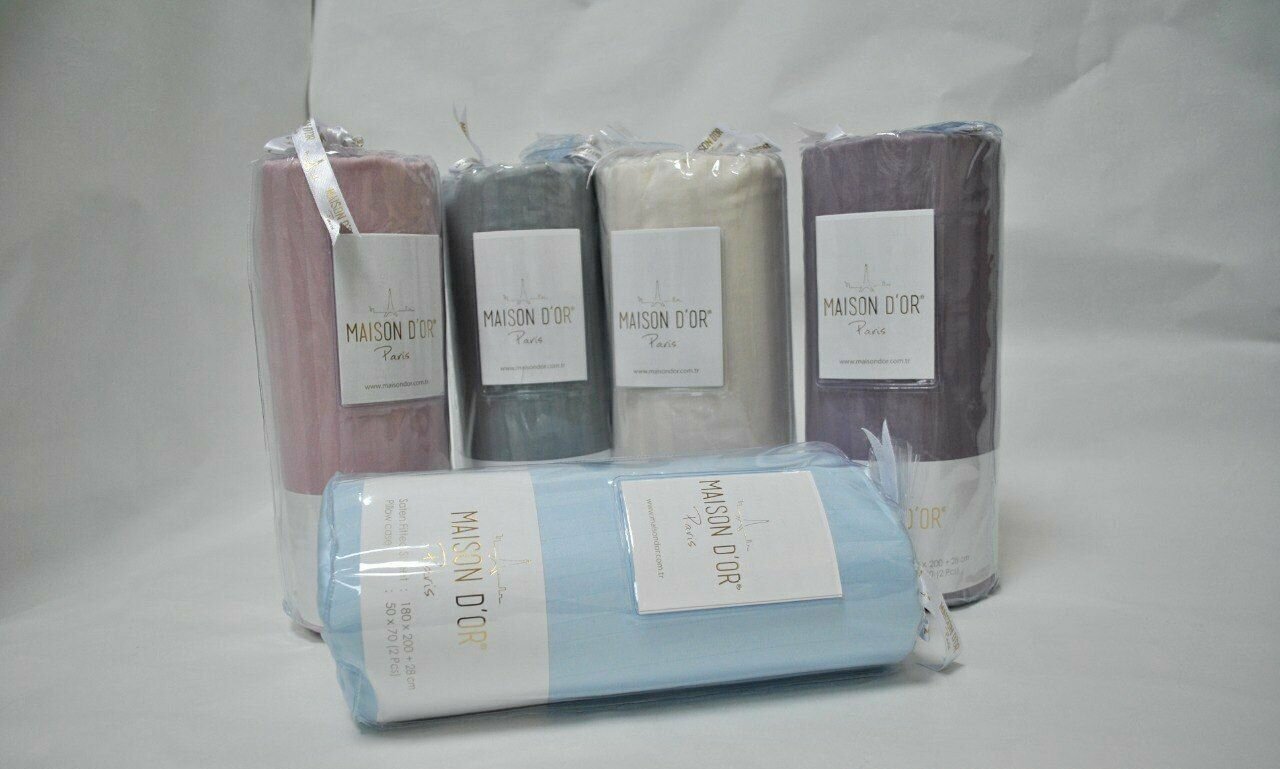 Простынь на резинке с наволочкой FITTED GIZGILI 1,5