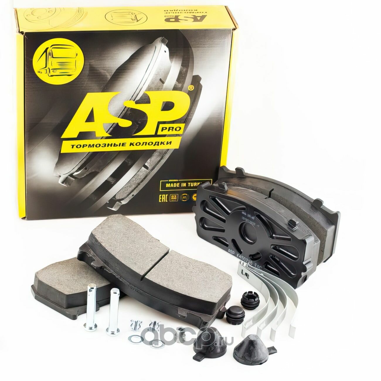 Колодки тормозные дисковые для а/м и п/прицепаBPW – Discos – Gigant – MAN – Mercedes – ГАЗ ВалдайТ ASP арт. k450216