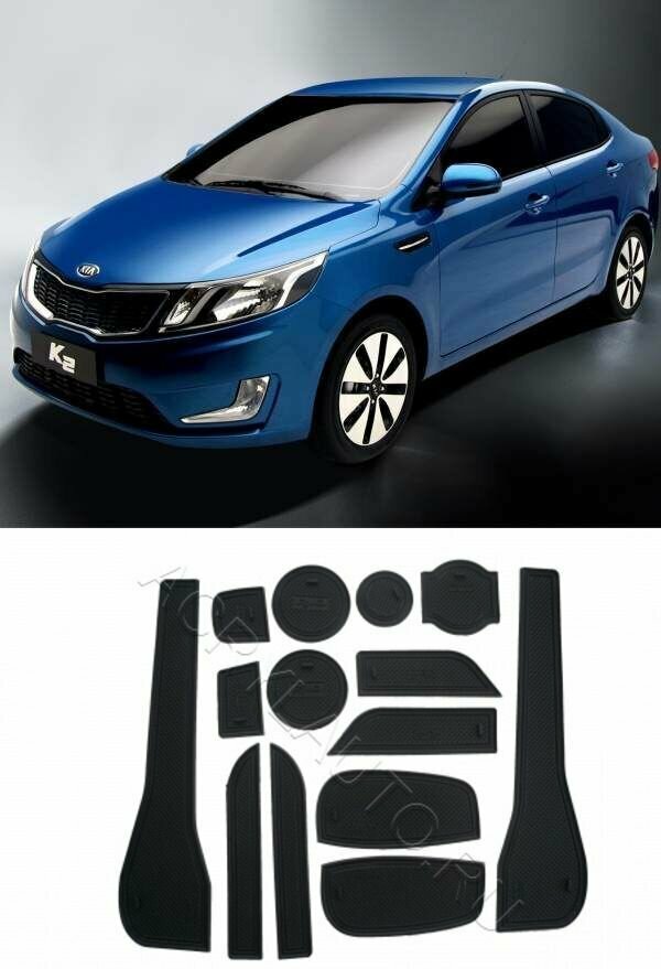 Коврики в ниши салона KIA Rio 2011-2017 (черный кантик )