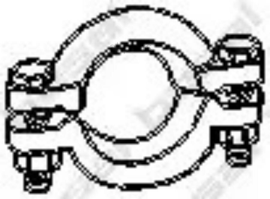 BOSAL 254-933 Хомут M8x54