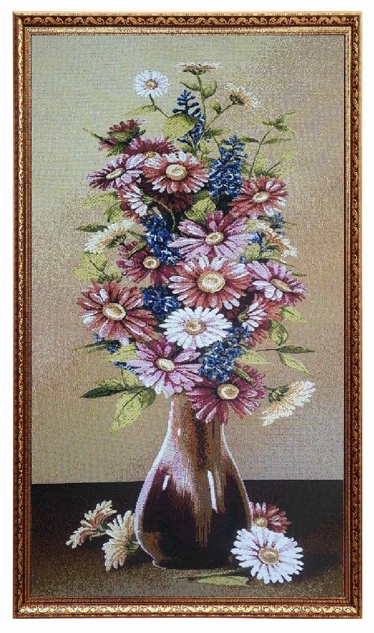 Гобеленовая картина "Букет ромашки" 35х70