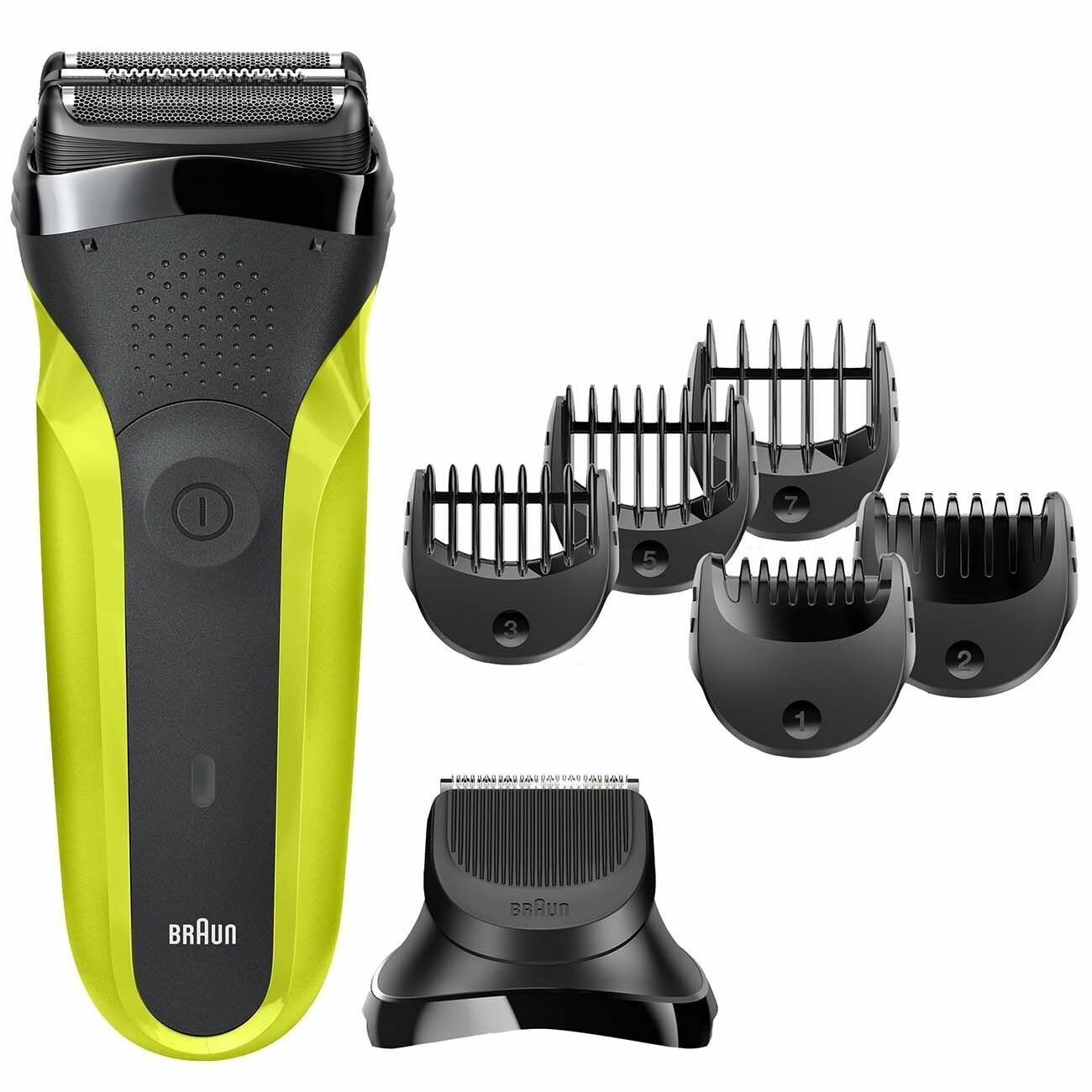 Braun Электробритва Series 3 Shave&Style 300bt Green + насадка-триммер и 5 гребней