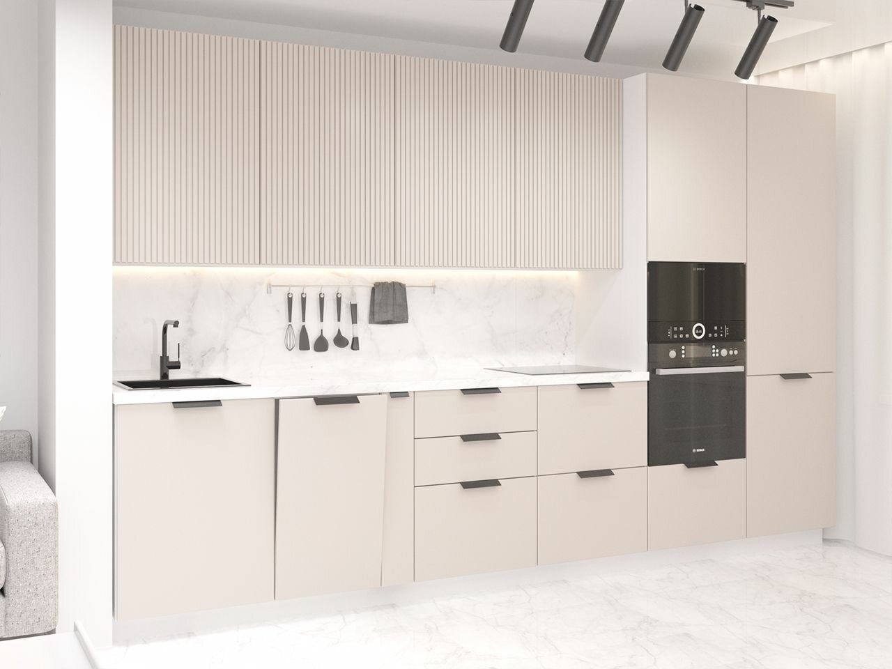 Кухонный гарнитур Евро Лайн Агат, 3600 мм