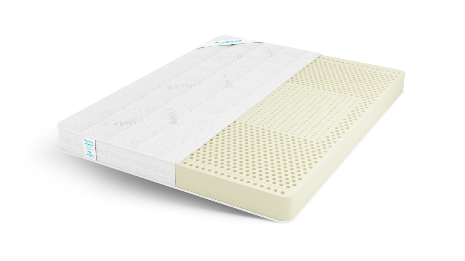Матрас беспружинный LONAX LATEX 14 200 см 200/200 см Размеры: Высота 160мм Глубина 2000мм Ширина 2000мм