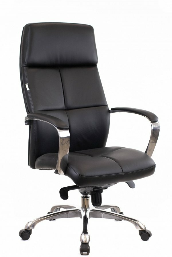 Кресло руководителя Everprof Madrid Кожа Черный