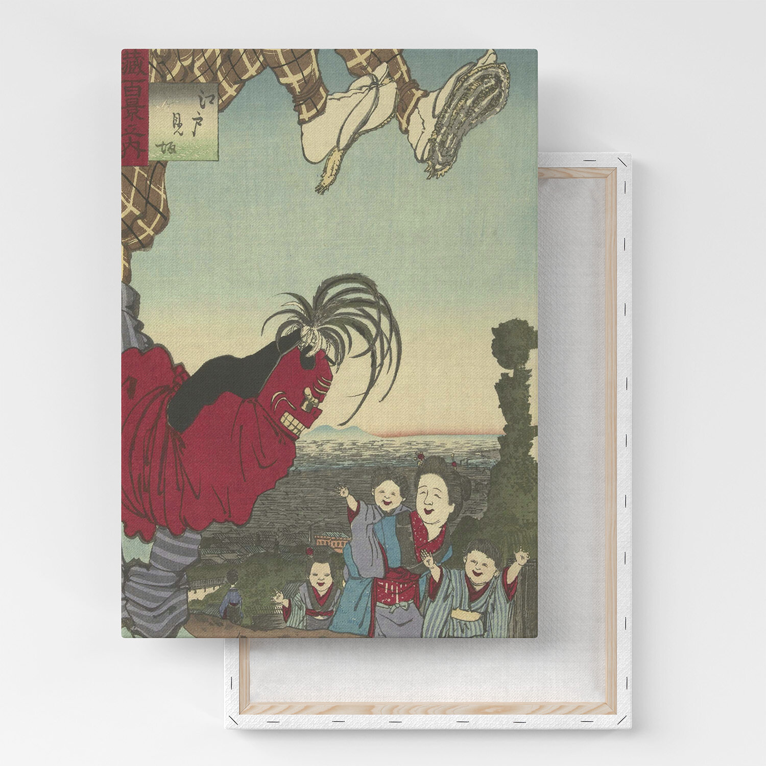 Картина на холсте, репродукция / Кобаяси Киётика - Sarubashi / Размер 30 x 40 см