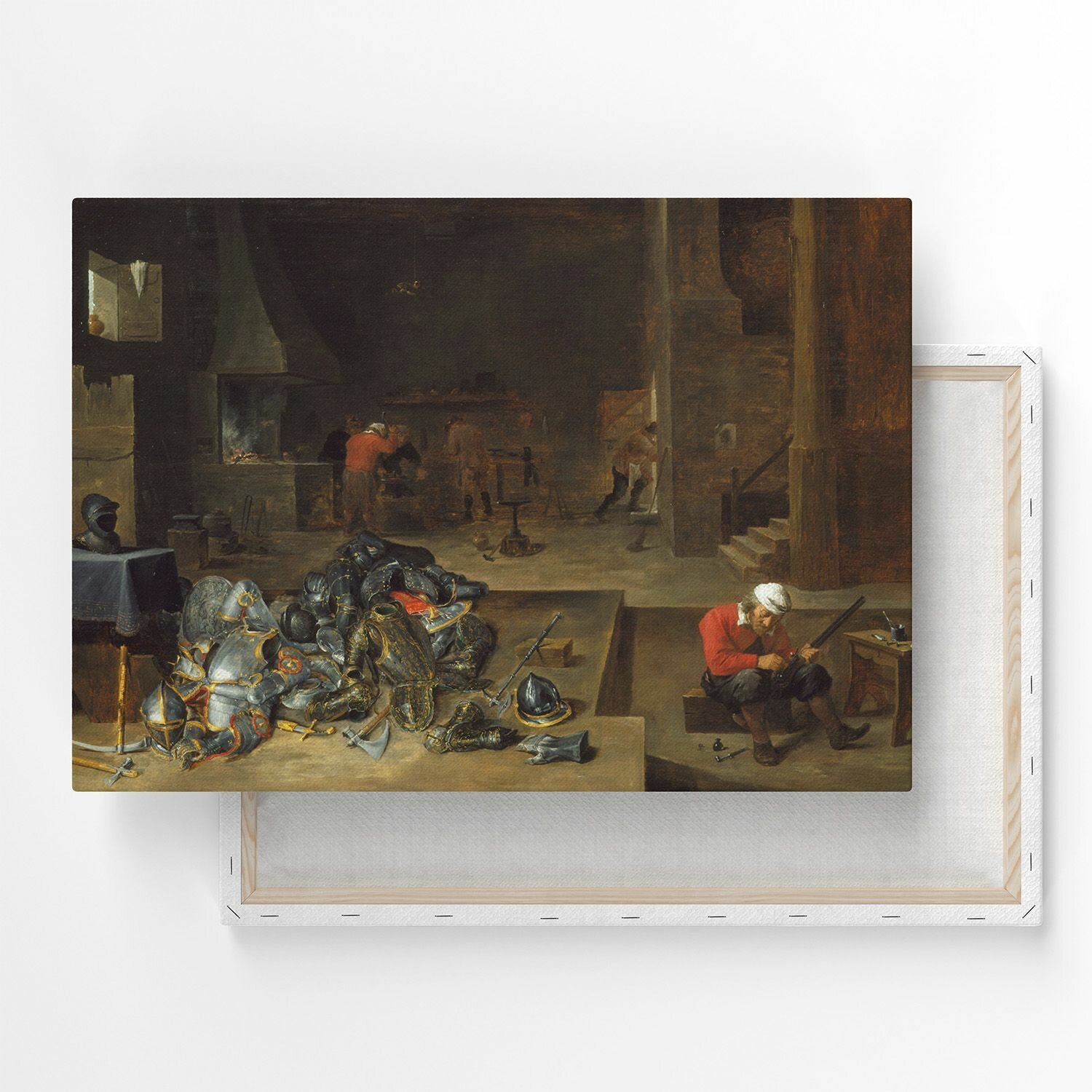 Картина на холсте, репродукция / Давид Тенирс Младший - The Armorer s Shop / Размер 30 x 40 см